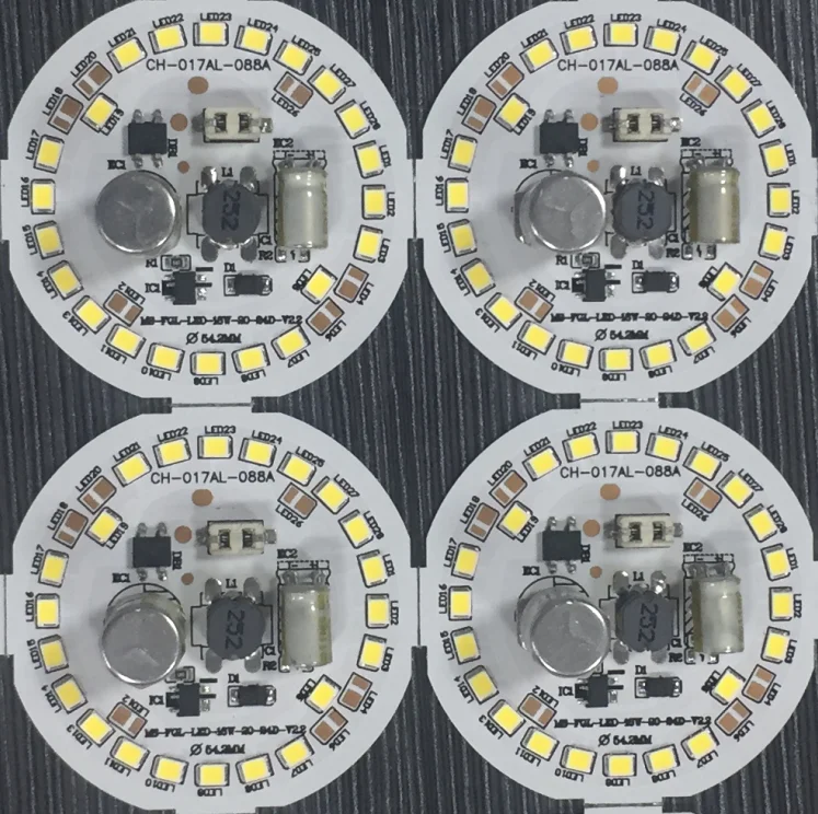 Pcb Design Ac175v-265v Led Single-side Dob Aluminium Pcb Circuit Board ...