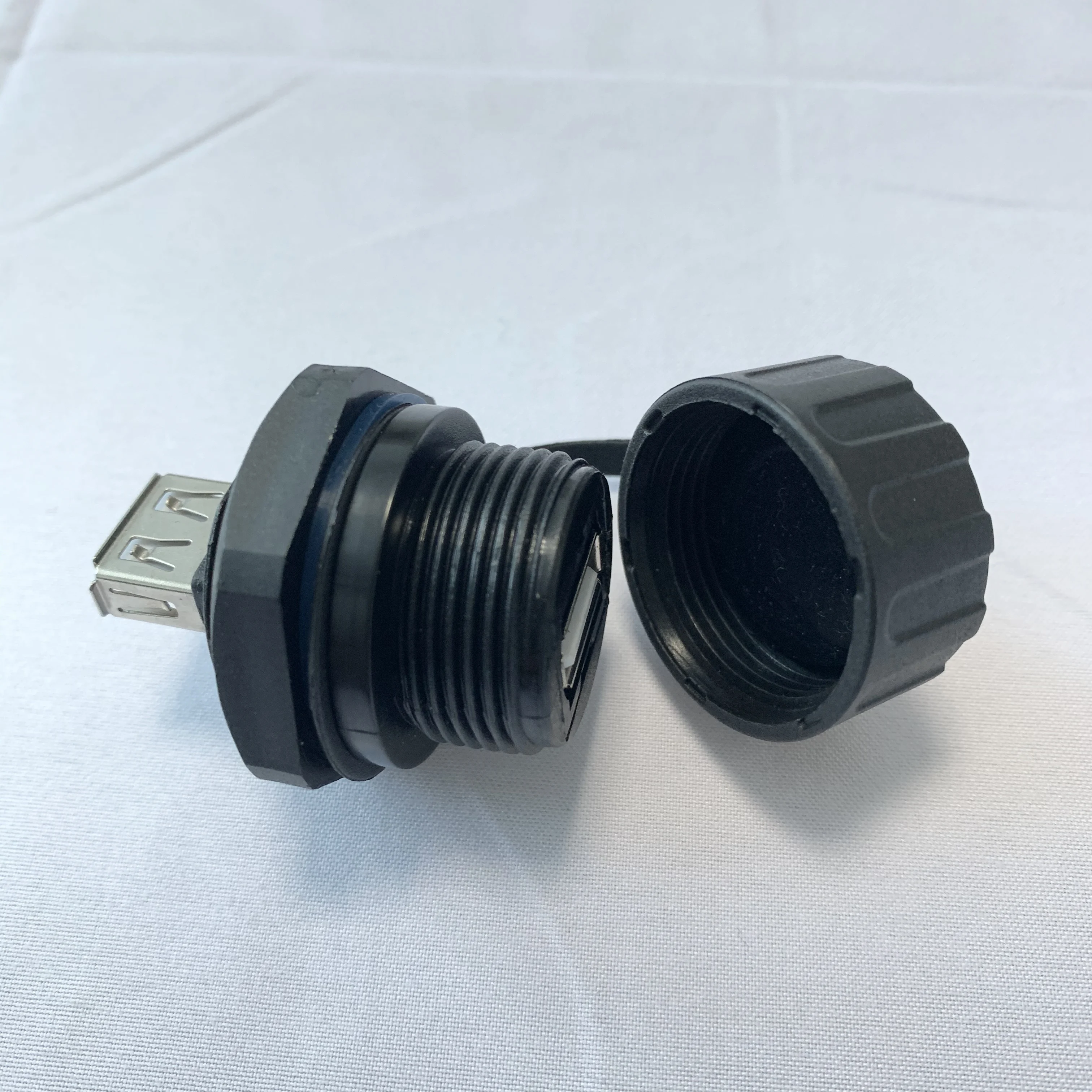 Micro Waterproof Coupler Ip67 Usb Connectors Female Panel Usb 2.0 ...