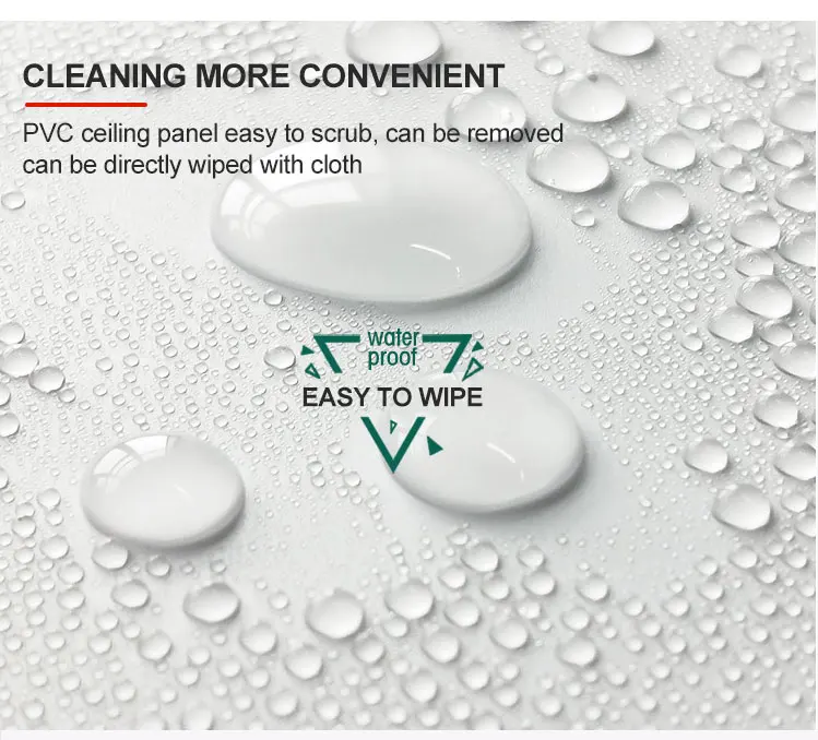 Interlocking White Plain Indoor Wall Plastic PVC Ceiling Panels