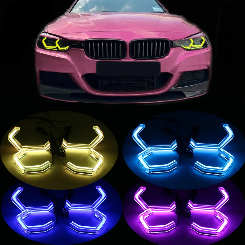 B-deals LED RGB Crystal Angel Eyes for BMW F10 F30 F32