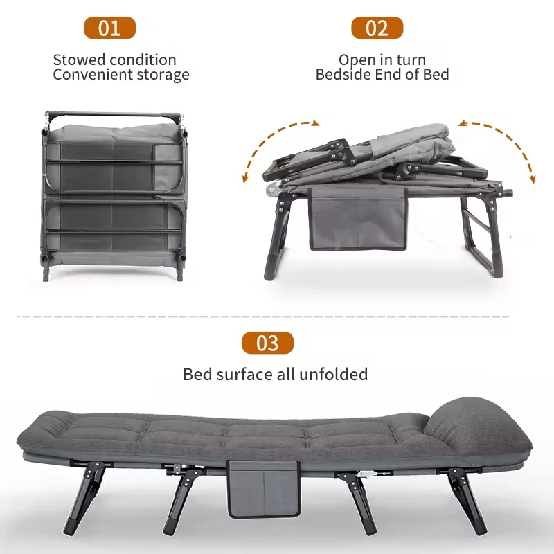 Modern Single Fold Away Camp Bed - Perfect for Camping