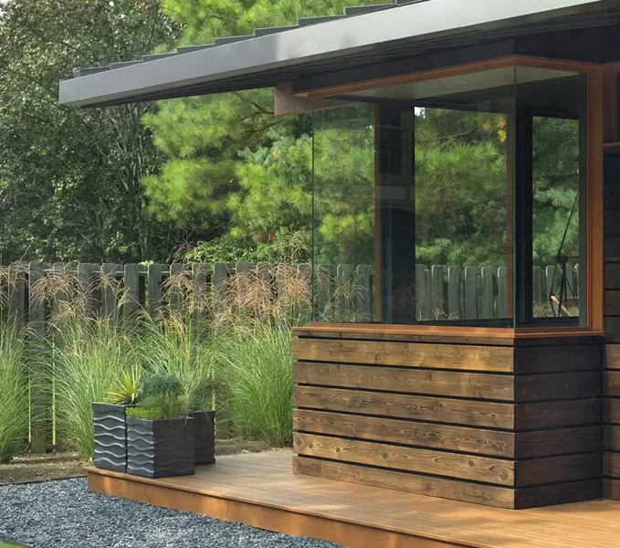 New Design Easy Assemble Prefab Wooden Backyard Studio