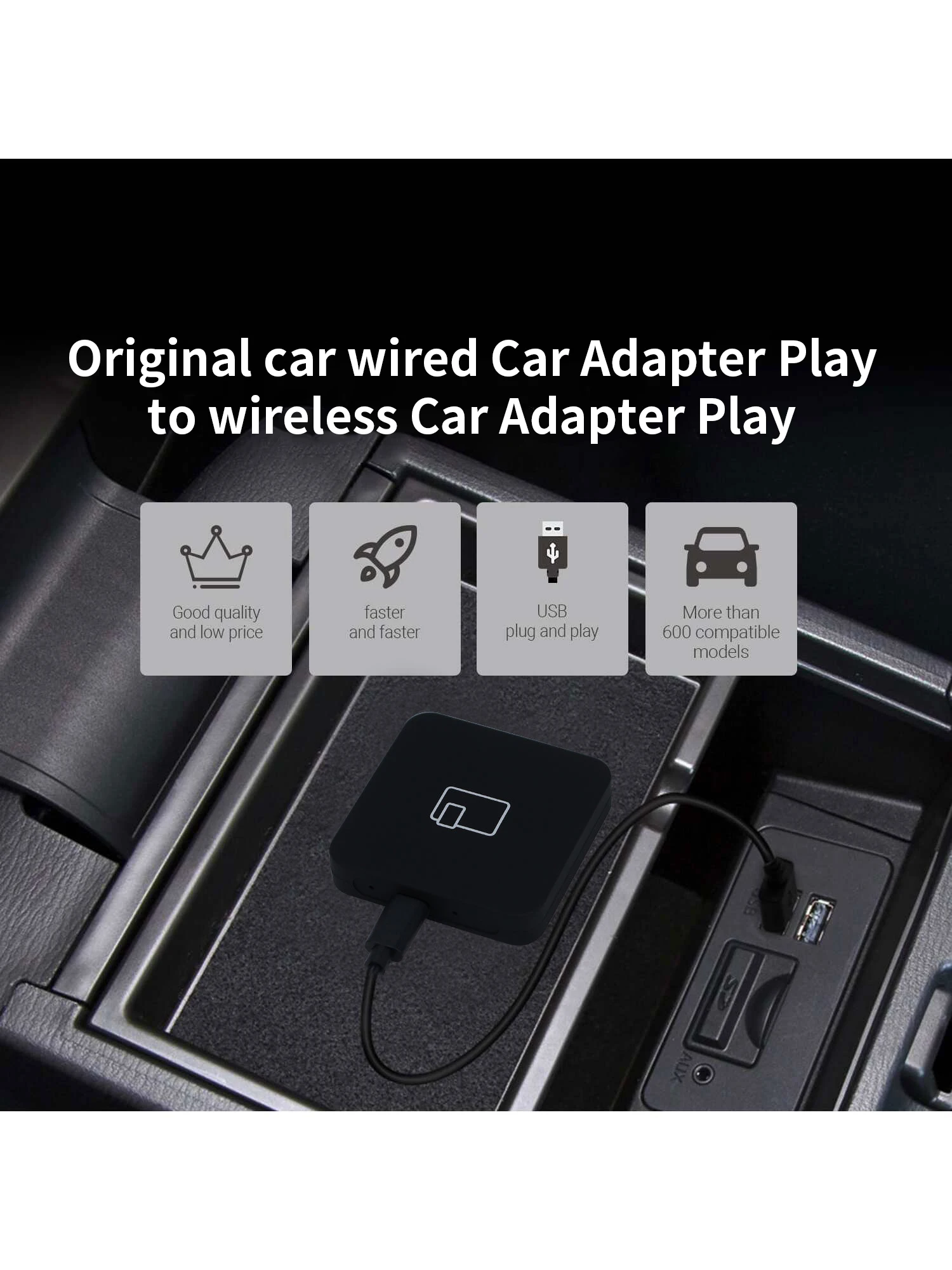 5g Bluetooth Carplay Wireless For Nissan Camry Mercedes Toyota Mazda ...