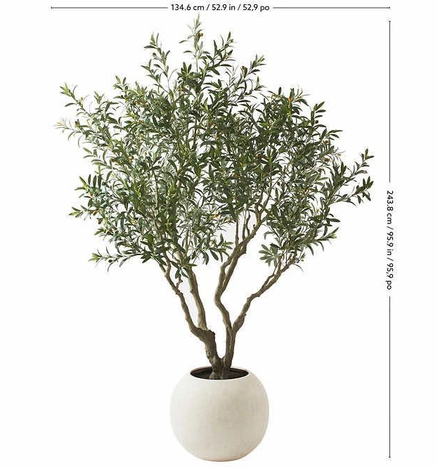 8ft Tall Artificial Olive Tree - Perfect for Weddings & Halloween