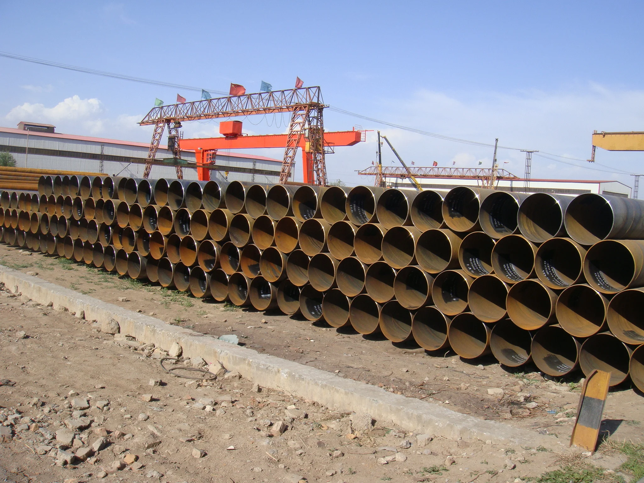Large Diameter ASTM A252 GR.B Spiral Welded Carbon Steel Pipe Piling ...