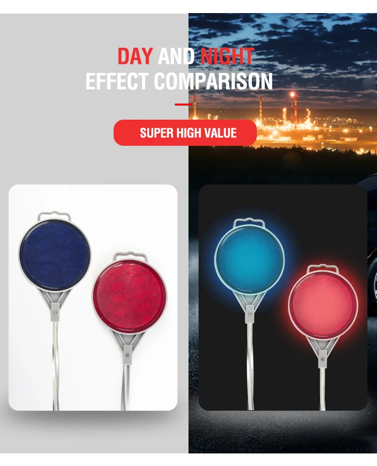 Snow Plow Markers - Reflective Lane Marking Rods for Safety