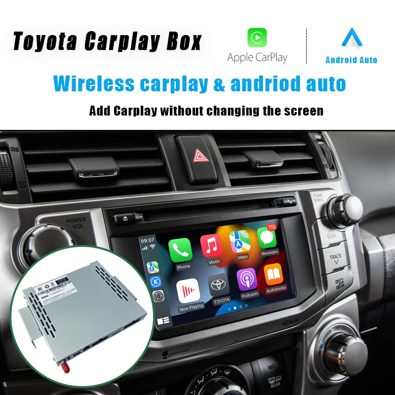 Wireless Apple Carplay & Android Auto Decoder for Toyota Camry 2015-2018