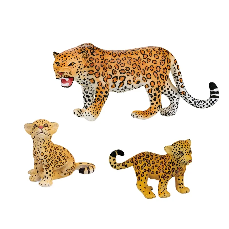 Pvc Animal Toys Set Mini Realistic Animal Leopard Toys Set For Kids Hot ...