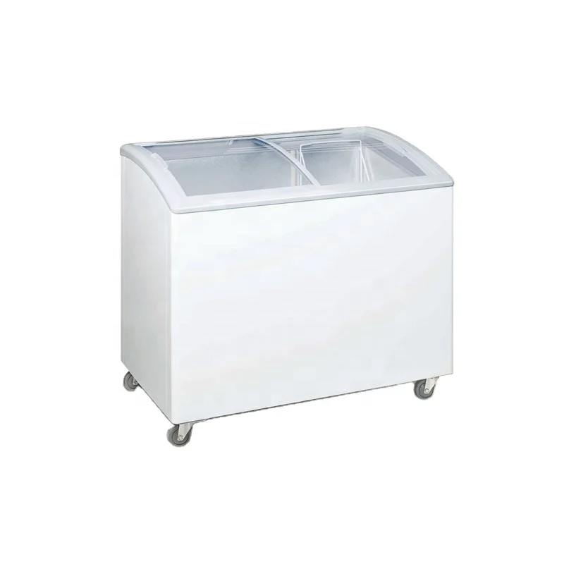 Congelador profundo con puerta de vidrio, 268L, nueva CE, portátil