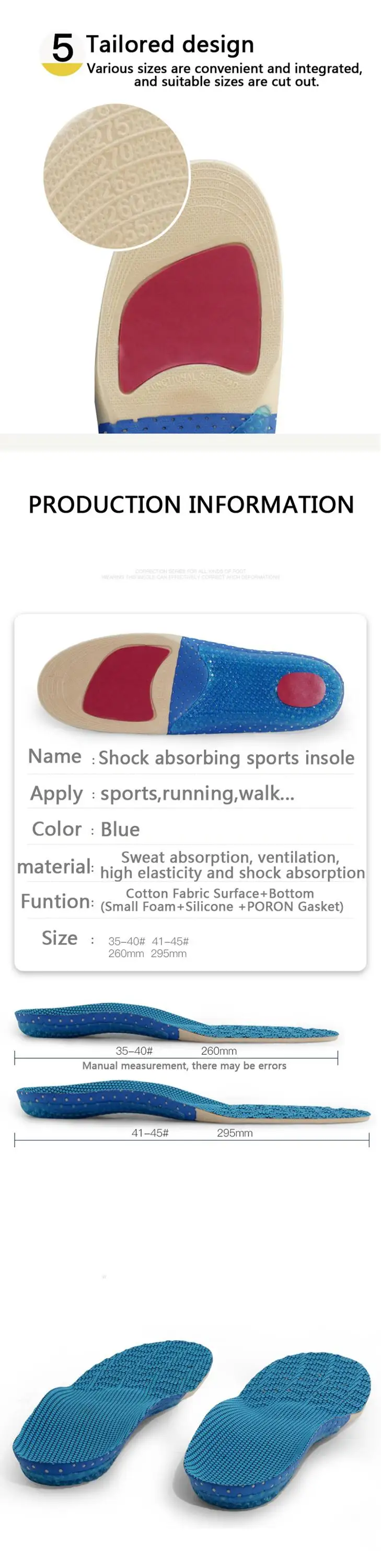 Running Sport Shoes Women Athletic Foam Plantar Fasciitis Shoes Poron ...