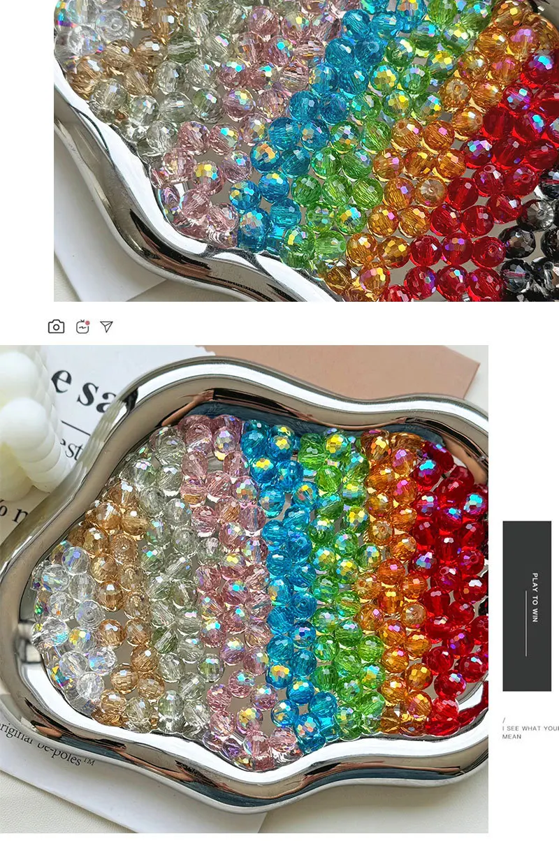 Wholesale Many Shapes High Transparent 8mm DIY Beads Multi Colors and ...