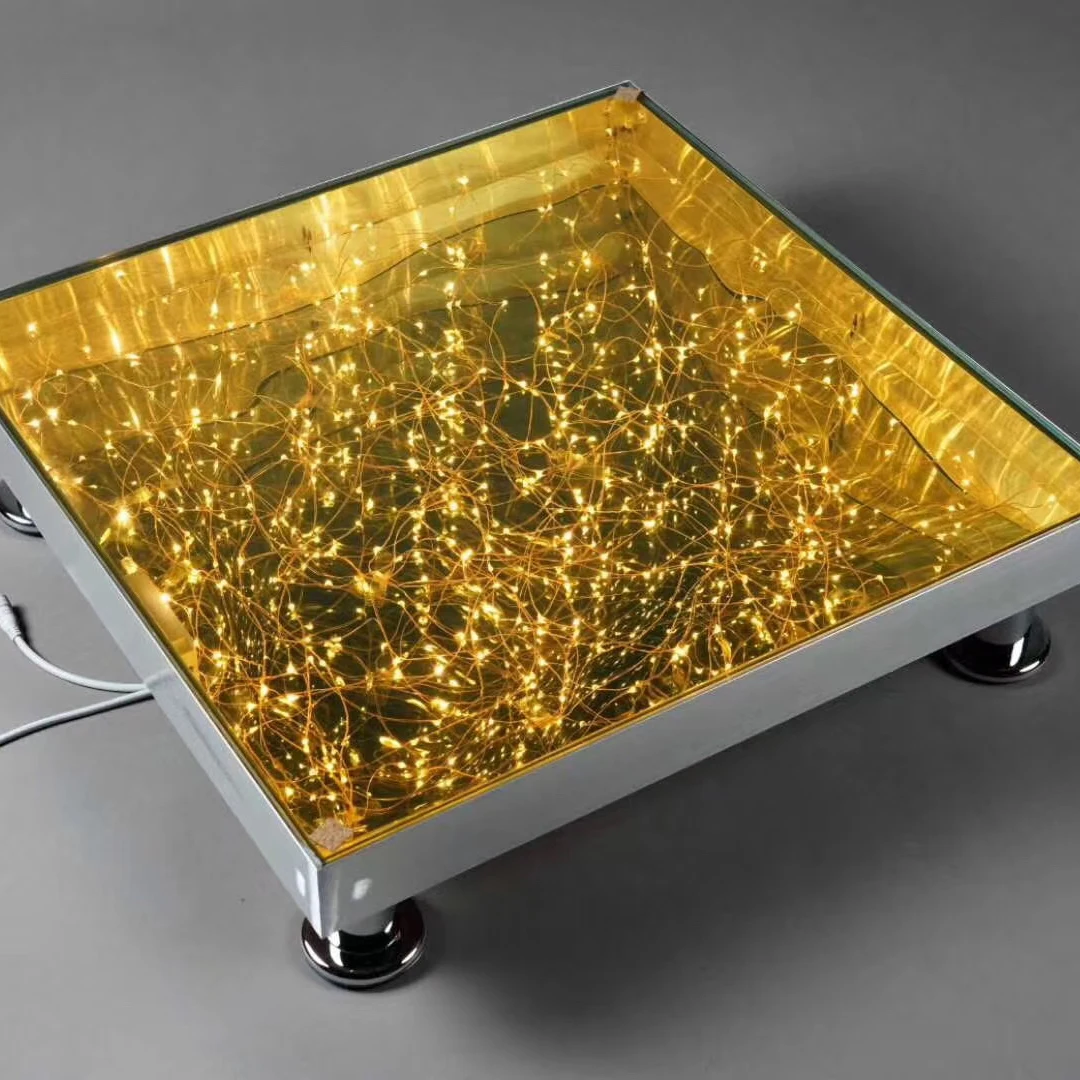 Beautiful Tempered Glass Round Wedding Stage Platform For Event ...