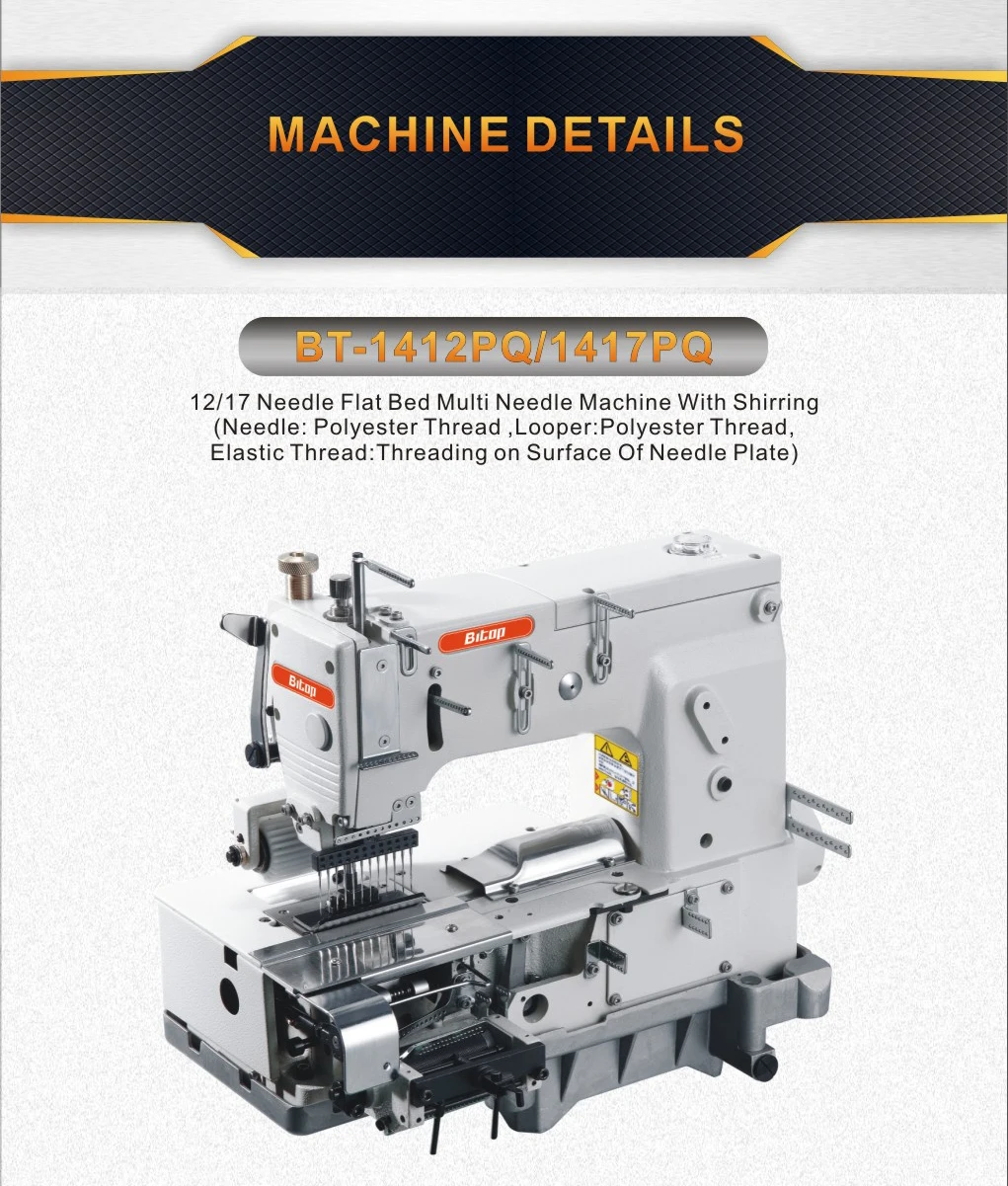 KANSAI Type Flat Bed 12-33N Bobbin Elastic Shirring Machine