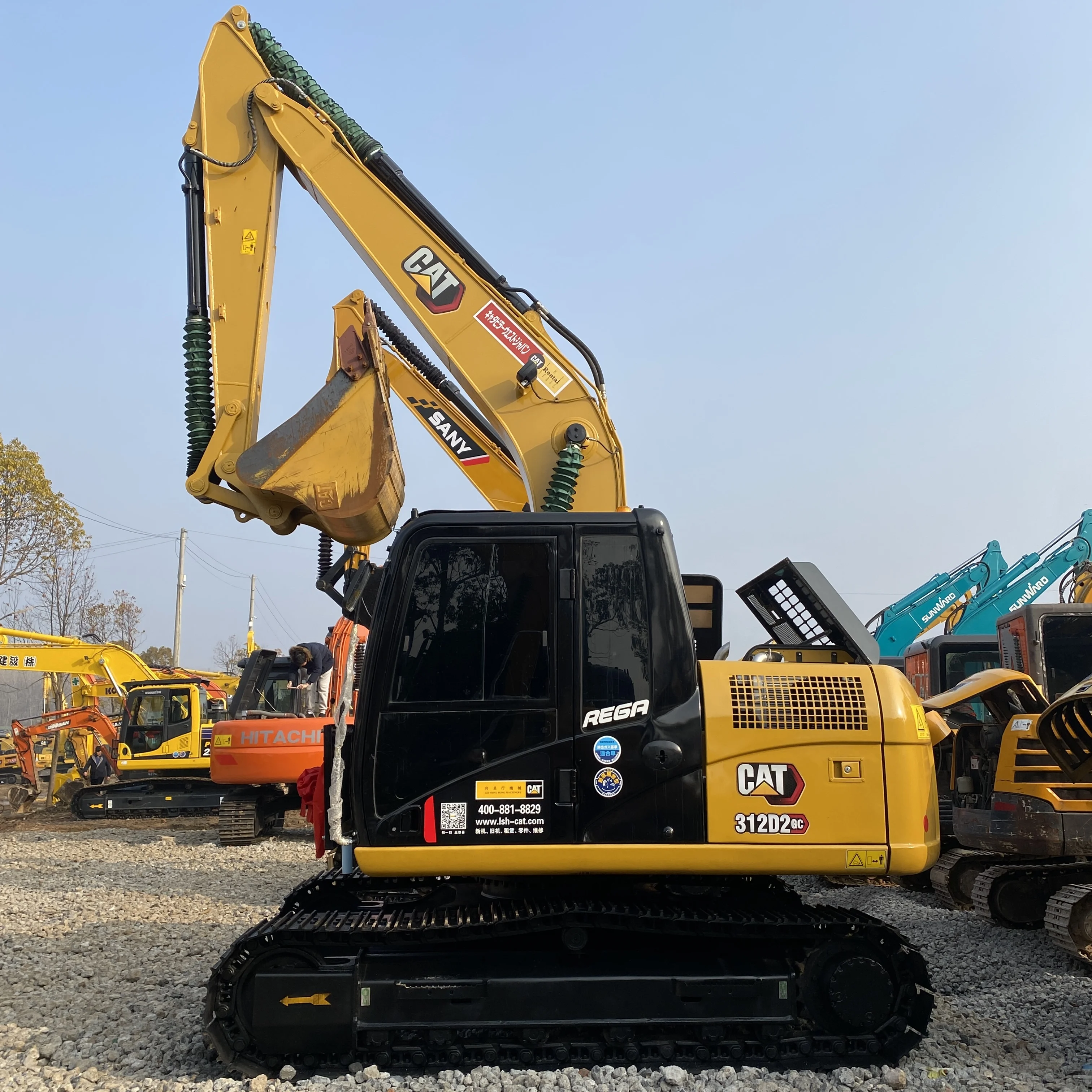 Used 12 Ton Excavator Caterpillar 312 Cat312 Cat312c Cat312d2 ...