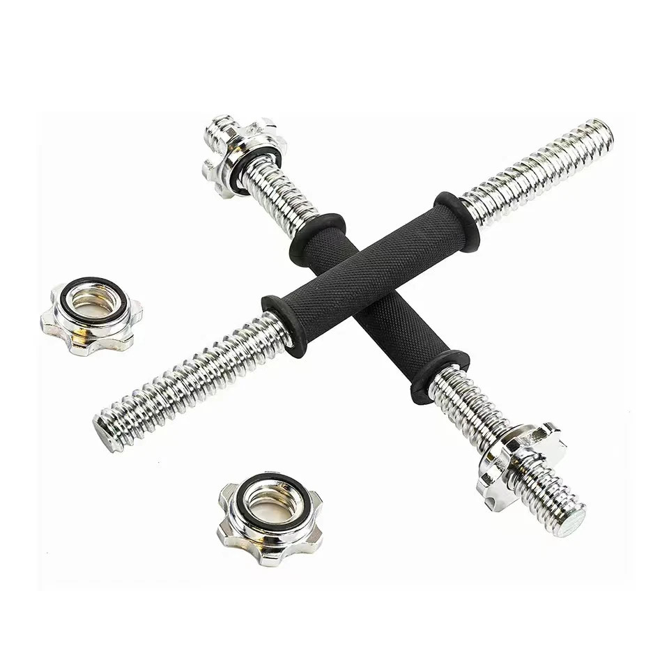Threaded Dumbbell Handles/Adjustable Dumbbell Bar Handles - Fit 1 inch ...