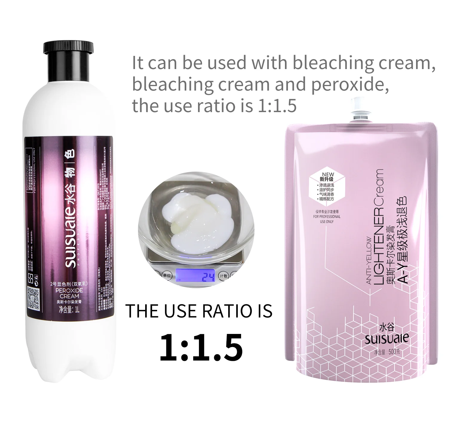 In Stock Japanese Material Hair Color with Oxidizer 3% 6% 9% 12%
