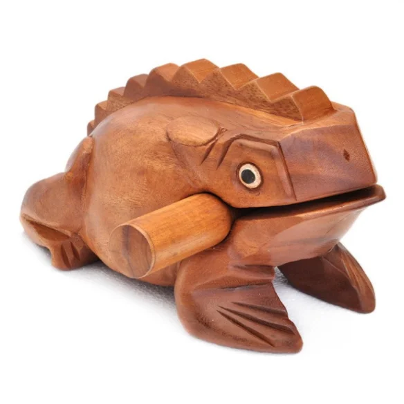 Thailand Mango Frogs Wood Voice Carving Toads Decorations