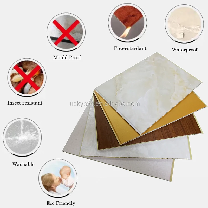 High Quality Marble Design Pvc Wall Panel Interior Wpvc Decorative Wall ...