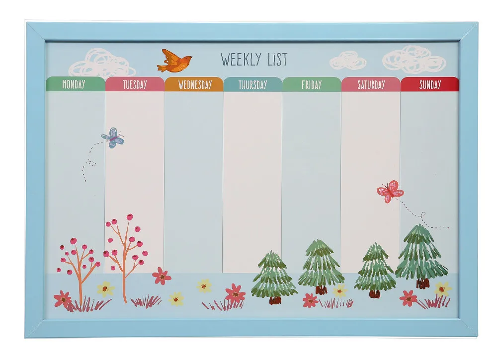 Printed Whiteboard Monthy Planner Week Planner Calendar Customized ...