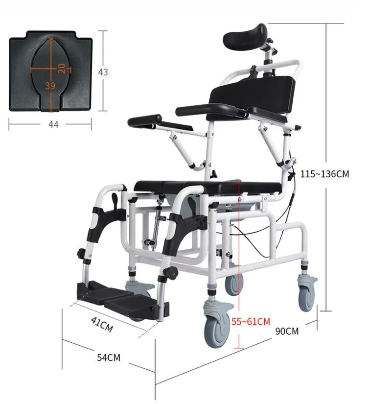 Beiqin7006b Commode Shower Wheelchair Commode Chair For Toilet With ...