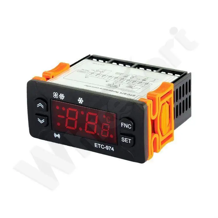 Ac 220v Lcd Regulator For Cold Room Black Led Temperature Controller Incubator Etc-974 Digital ...