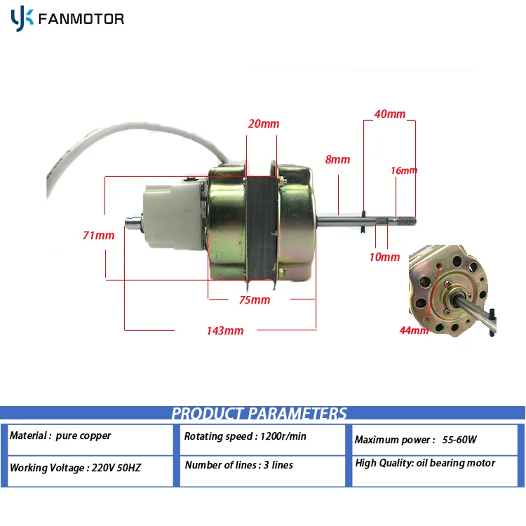 16 Inch Ac Electric Roof Hanging Ceiling Fan Motor Pure Copper Wire ...