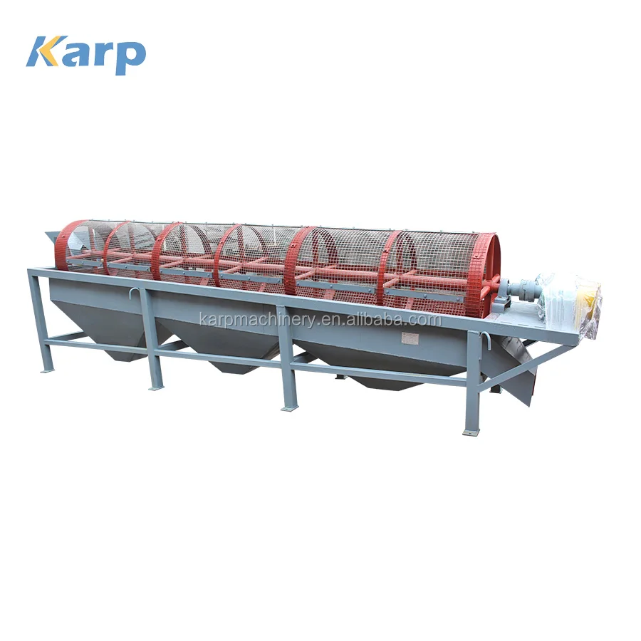 Aggregate Screening Rotating Drum Sieve Machine Trommel Screen - KPYTS ...