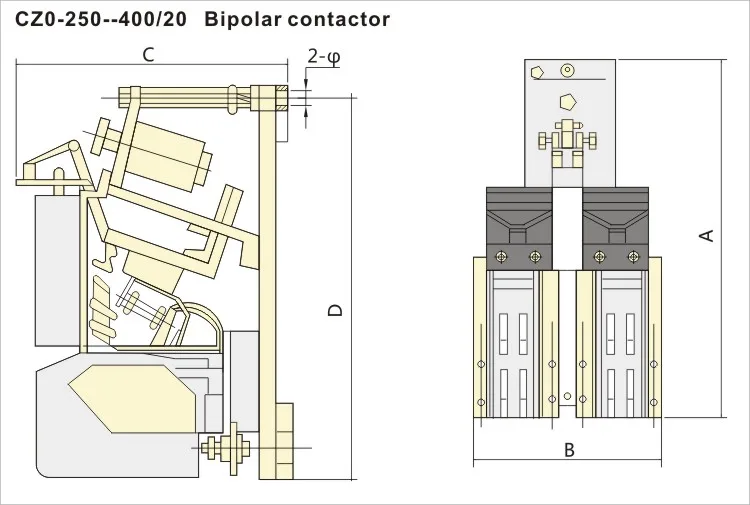 CZ0-40/20 DC Contactor - Reliable 40A Control Solution