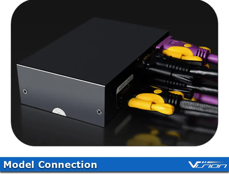 4port Monitor Switch Manual Selector Box Splitter 4 Port 4:1 Vga Svga ...