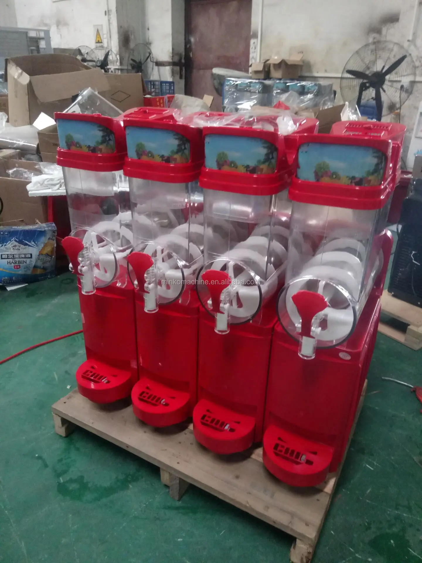 Italian 3 Tank Commercial Slush Machine - High Productivity