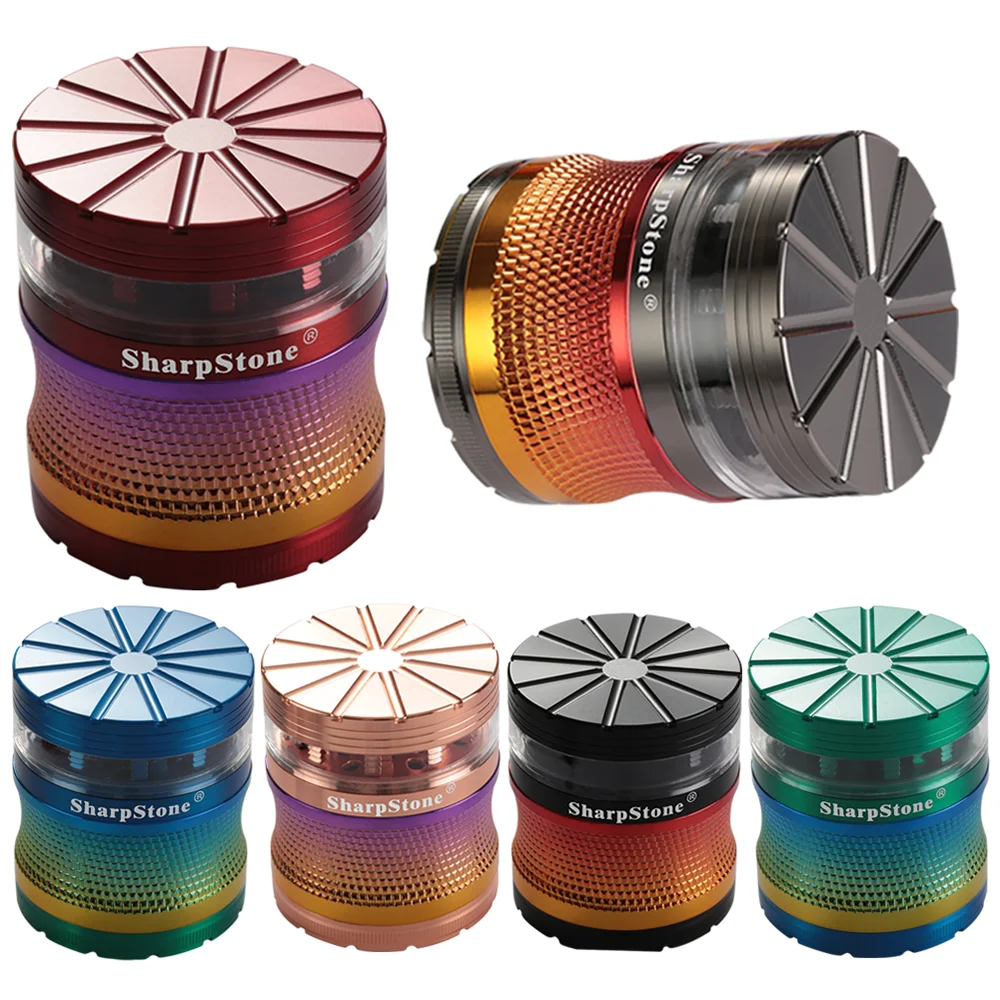 Sharpstone 2.5herb Grinder with Inch Transparent Teeth Plastic Shrink ...