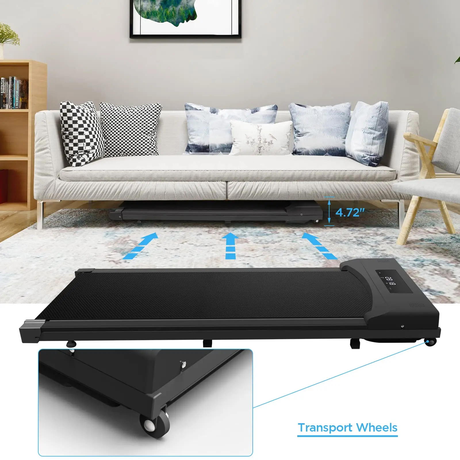 Multifunctional Smart Foldable Treadmill for Home Fitness Equipment ...