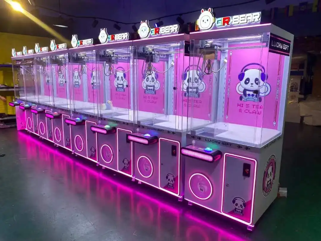 Wholesale Best-selling Neon Fully Transparent Claw Machine Commercial ...