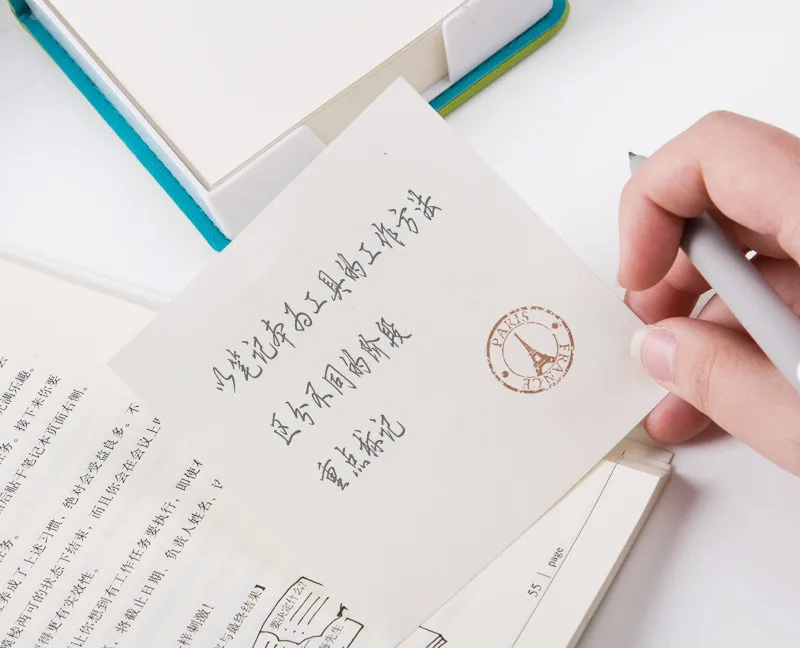 Beautiful Style Custom Sticky Notes Pads With Pu Leather Box| Alibaba.com