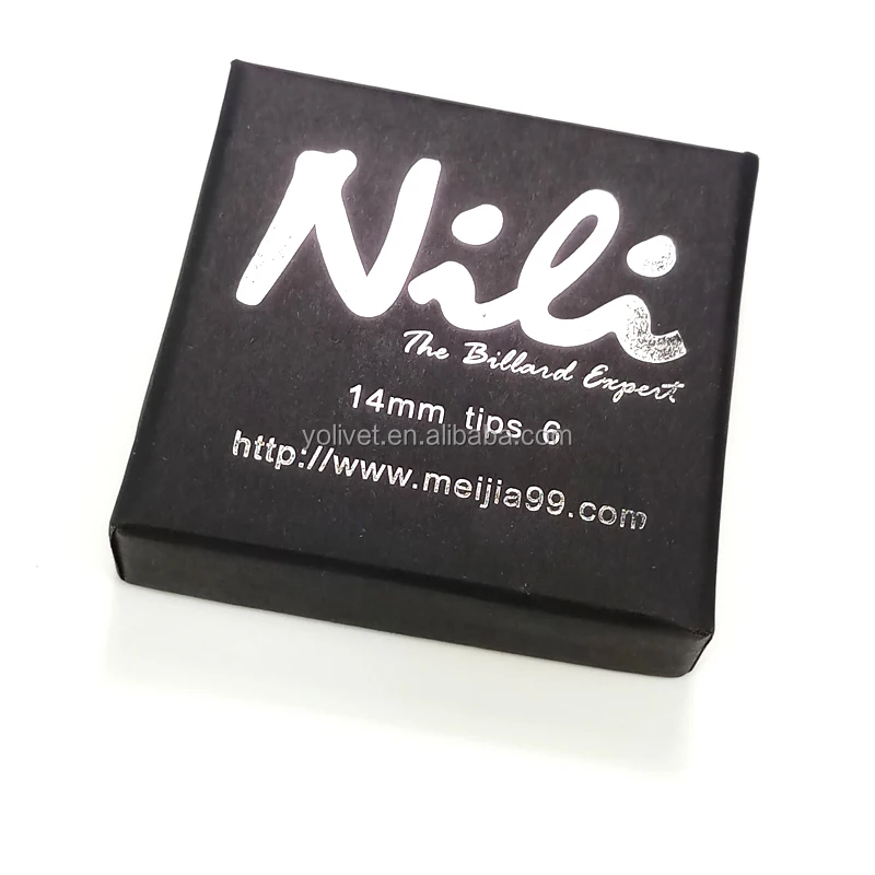 Original Taiwan NILI 14mm 6layers Brown Tips Billiard Pool Cue Tips ...