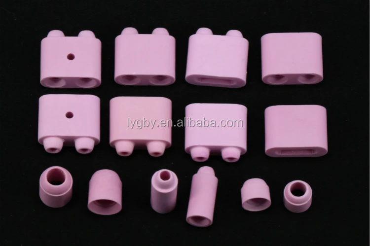 Pink 95% Alumina Ceramic Heating Element Beads For Flexible Ceramic Pad ...