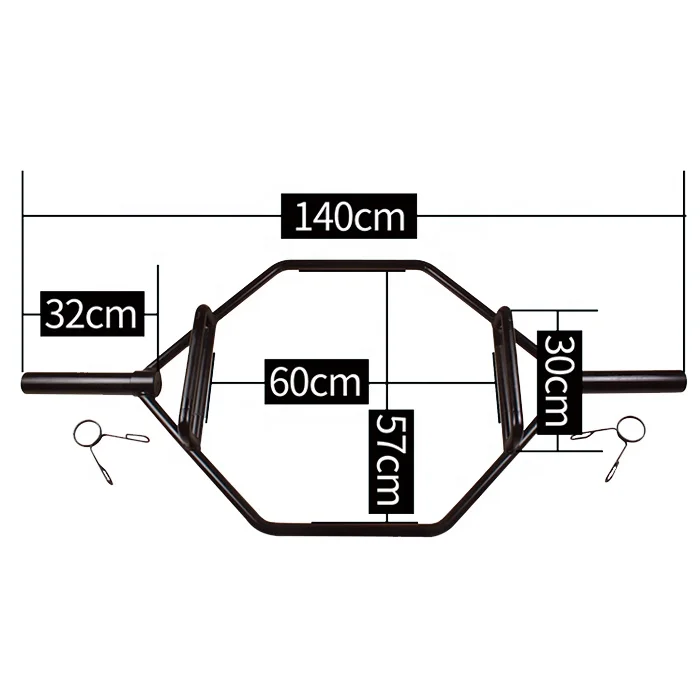Hot Sale Fitness Equipment Weightlifting Hexagonal Barbell Bar Strength ...