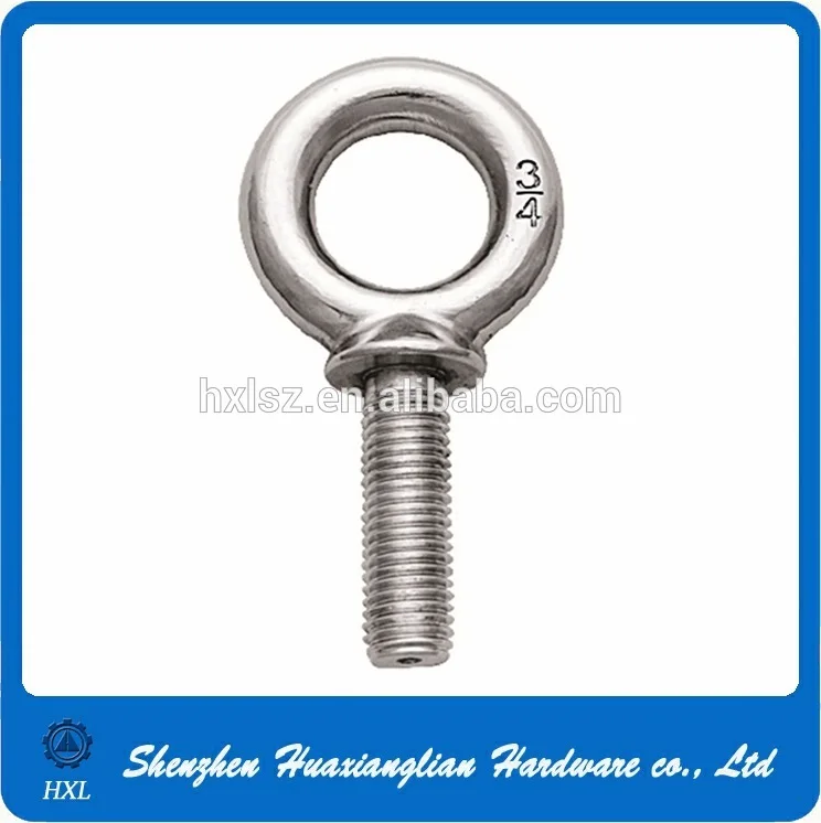 High Precision M3 M4 M5 M6 Stainless Steel Eye Bolts