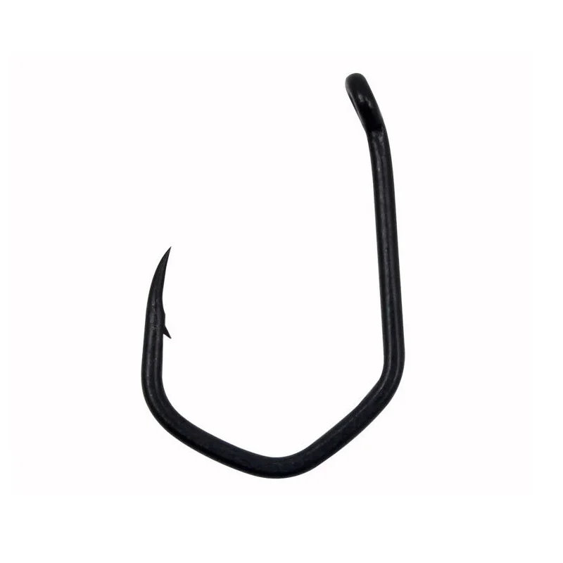 Carp Fishing Te-flon Coating Barbed Eyed Hooks High Carbon Steel - Buy ...