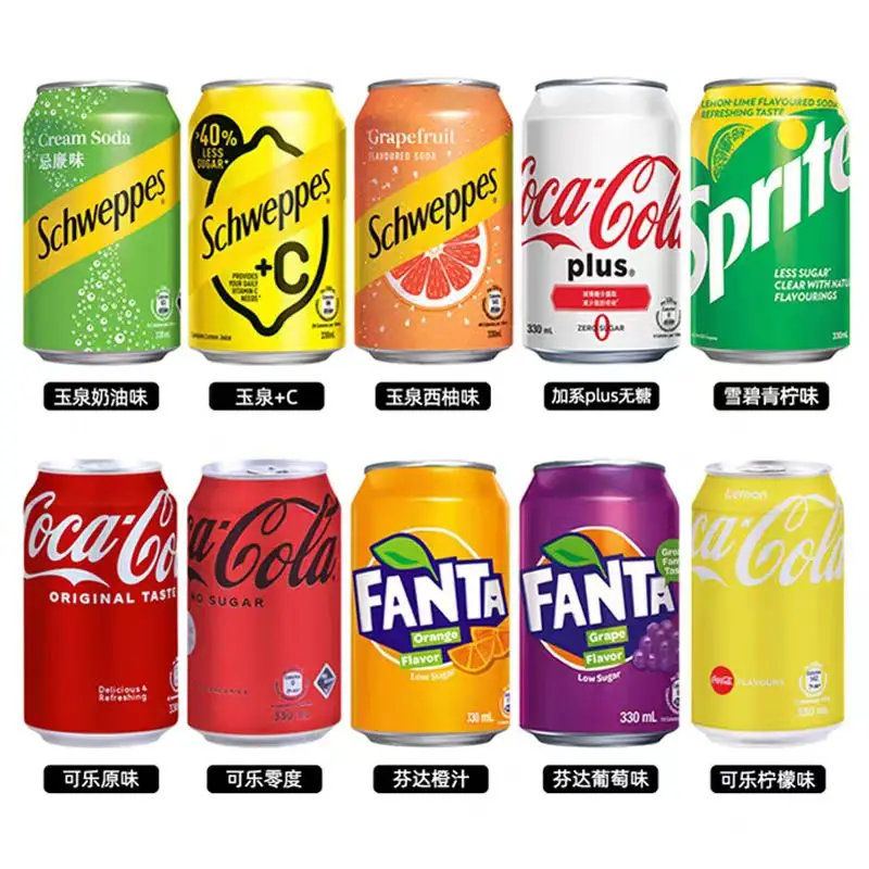 330ml Hong Kong Version Cocacola Soda Sugar-free Carbonated Drink ...