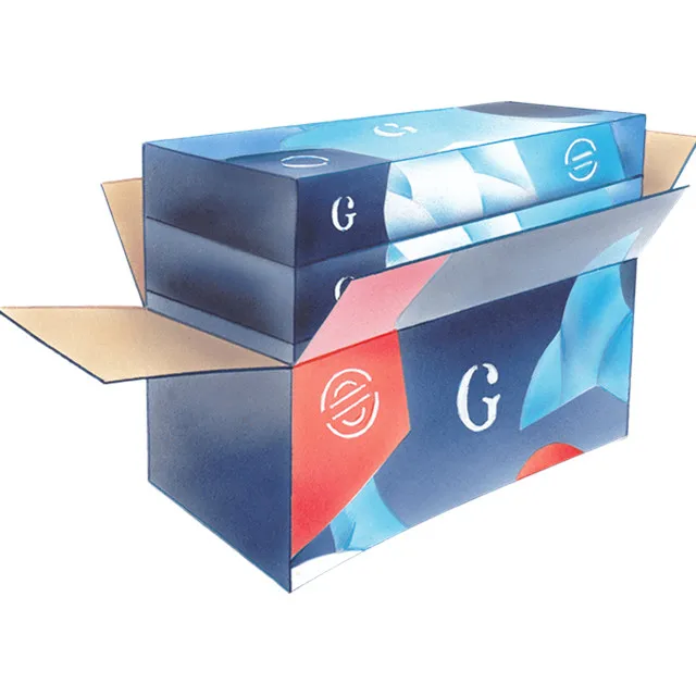 Caja de Cartón Encerada Resistente al Agua para Empaque de Camarones y ...