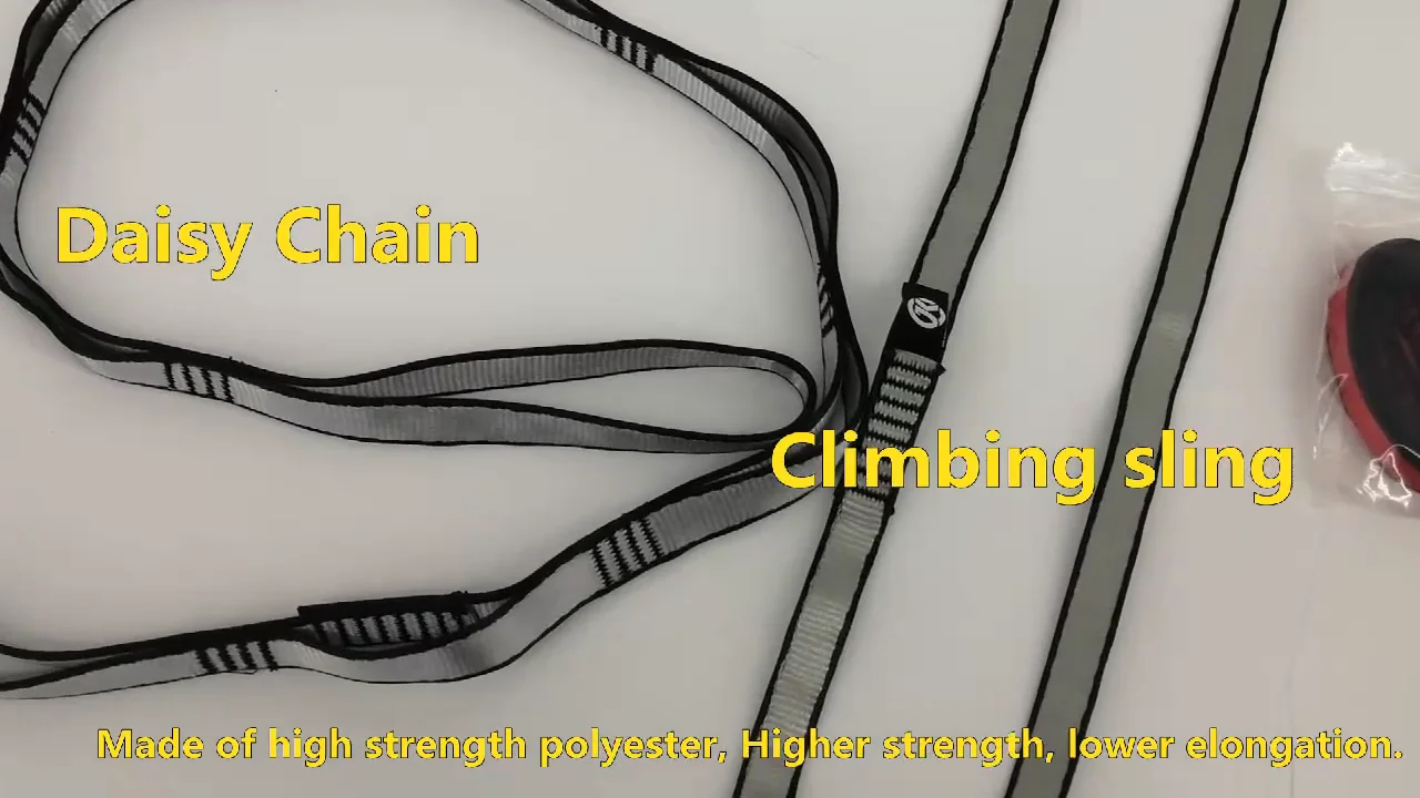 Customized Nylon 30cm 60cm 110cm 22kn Climbing Belt Straps Rope Daisy ...