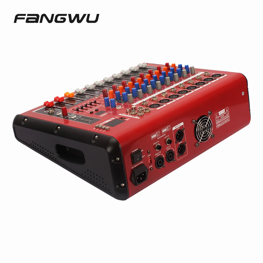 Newest 8 Channel Powered Mixer Amplifier With Blue-tooths 500w - Buy 8 ...