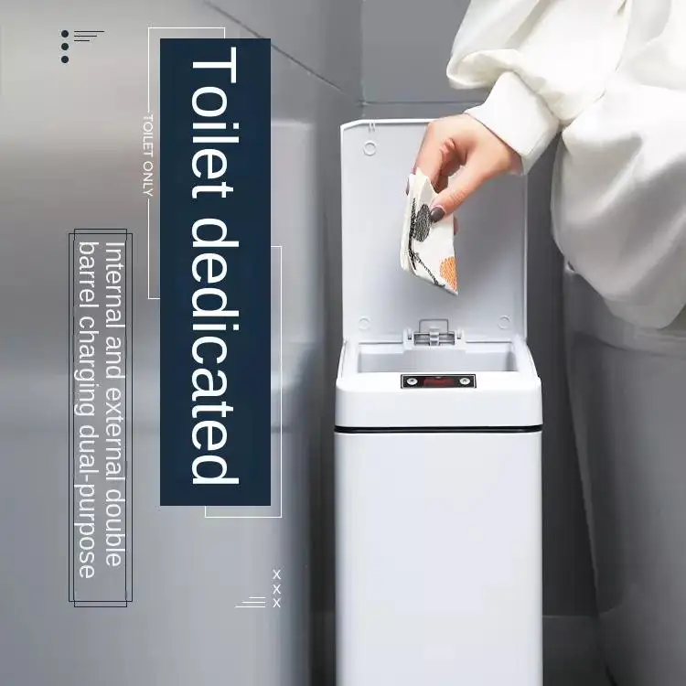 10l Intelligent Trash Can Smart Dustbin Electric Automatic Rubbish Can ...