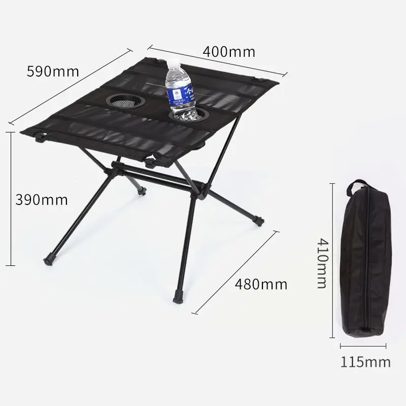 Outdoor Folding Mesh Picnic Table Aluminum Alloy Bracket Folding ...