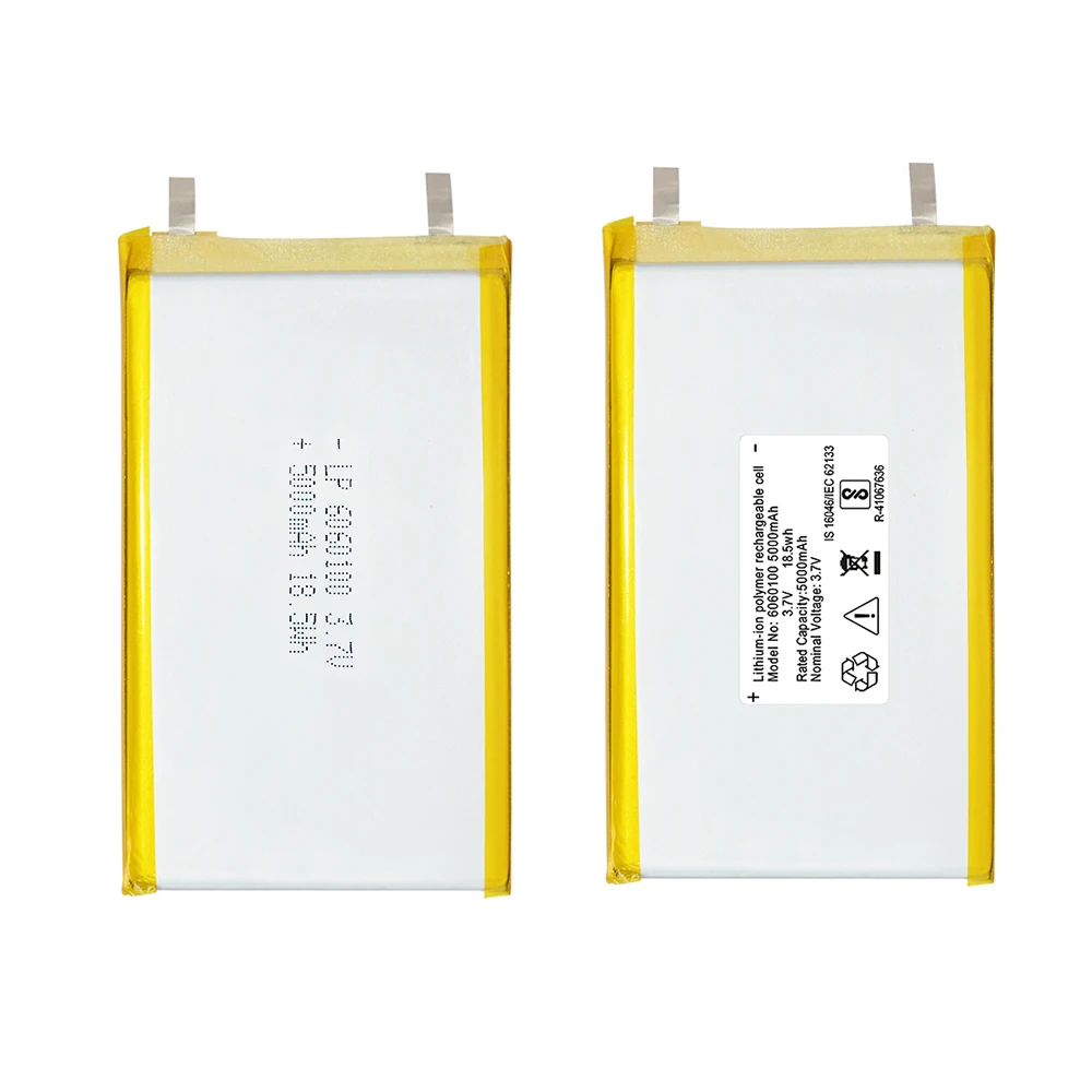 BIS Certified 6060100 Rechargeable Lipo Battery 5000mah
