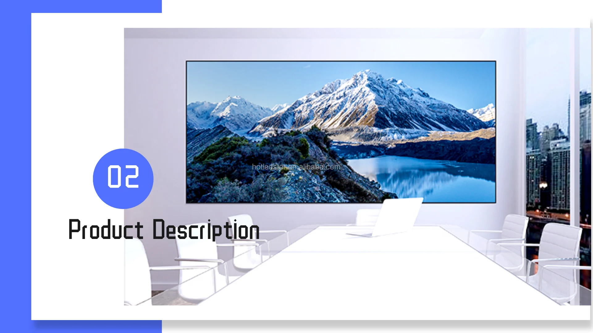 Indoor Full Color COB P0.9 LED Display - 160° Viewing Angle