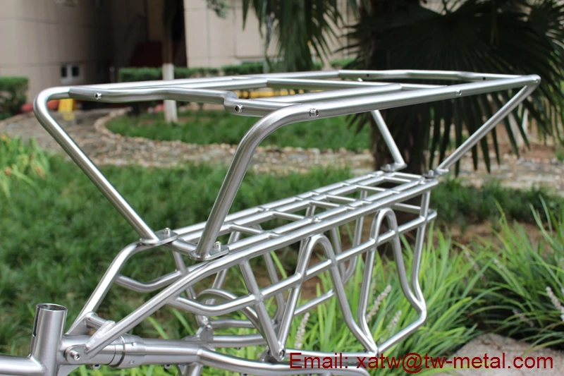 Ti Cargo Bike Frame with Couplers - Durable Titanium Fat Bike