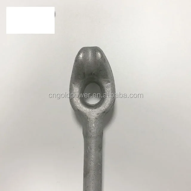 Pole Line Hardware Angle Type Anchor Rod Thimble Eye Bolt| Alibaba.com