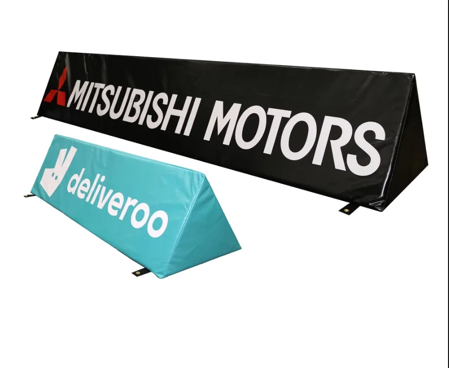 KR Fitness Advertising Triangle Board for Rugby - Customizable